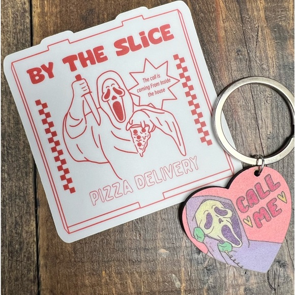 Other | Scream Keychain And Sticker Duo | Poshmark